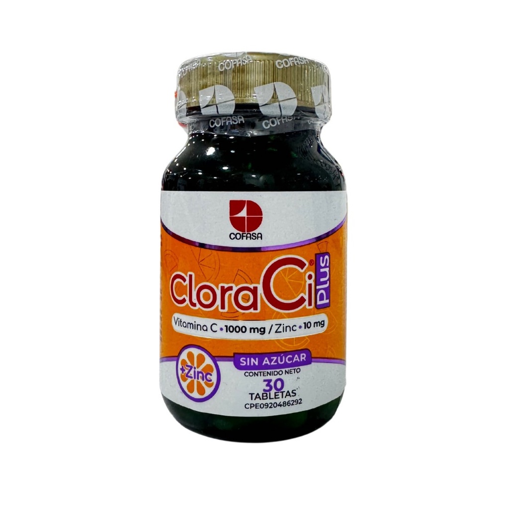 CLORACI PLUS 1G/10MG X 30TAB COFASA | Tu Farmacia Actual